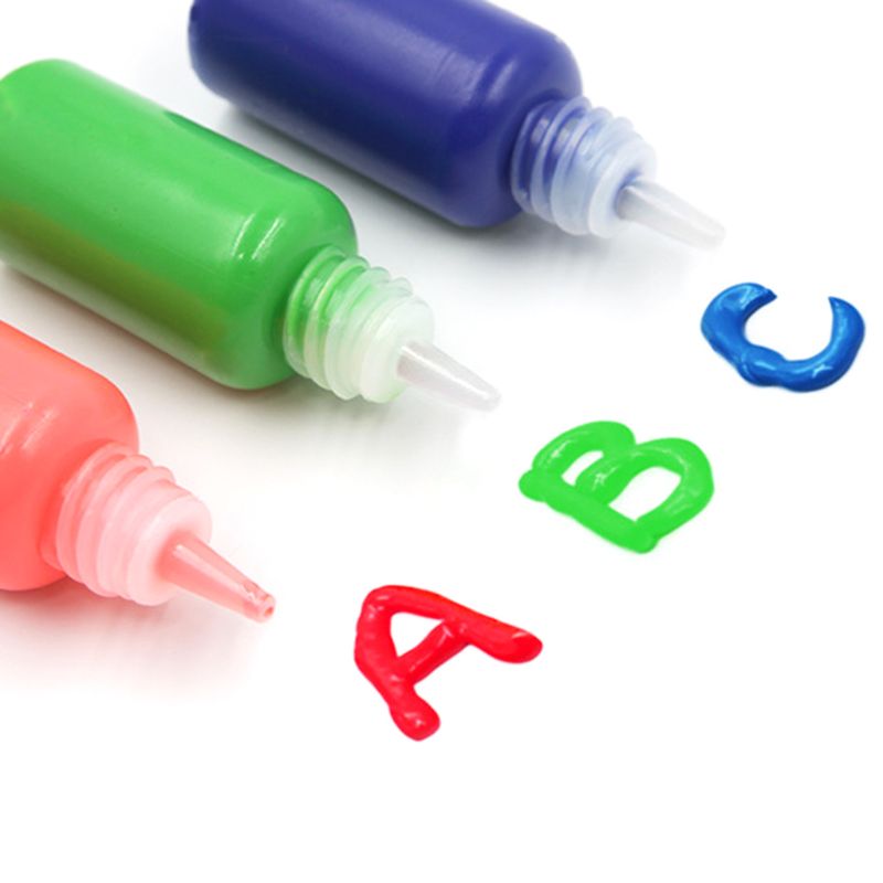 6 Colors Kids 3D Acrylic Paint Pigment Set for Chi... – Grandado