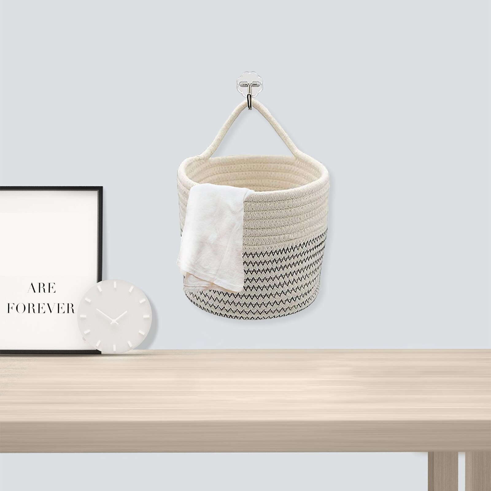 Woven Wall Hanging Basket Living Room Desktop Deco... – Grandado