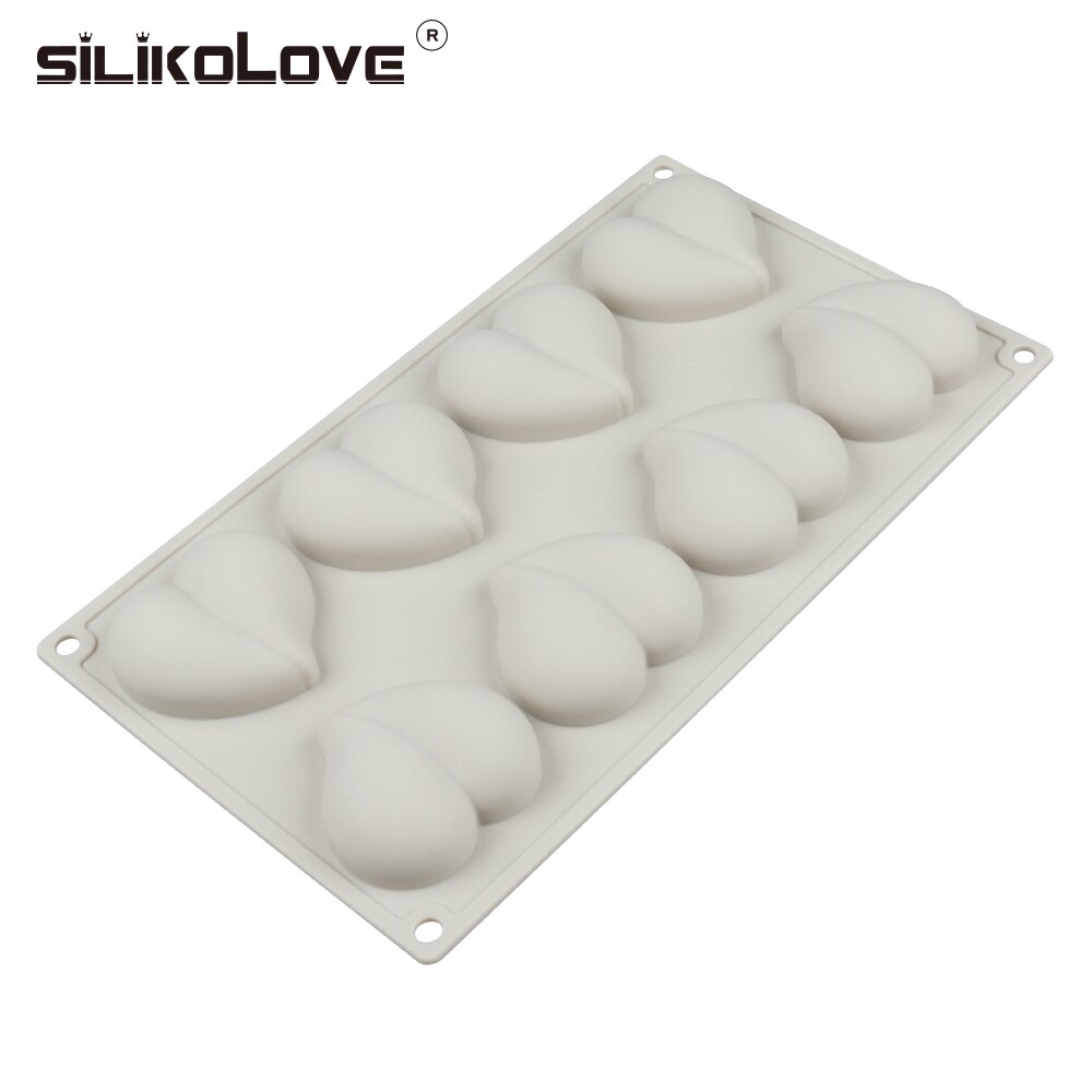 SILIKOLOVE 8 Cavity Heart Silicone Mold Cake Decor... – Vicedeal