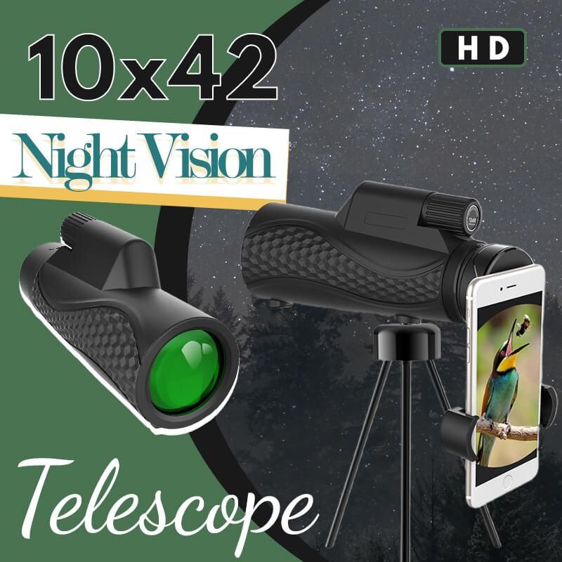 Waterproof 10x42 Night Vision Telescope Super Tele... – Grandado