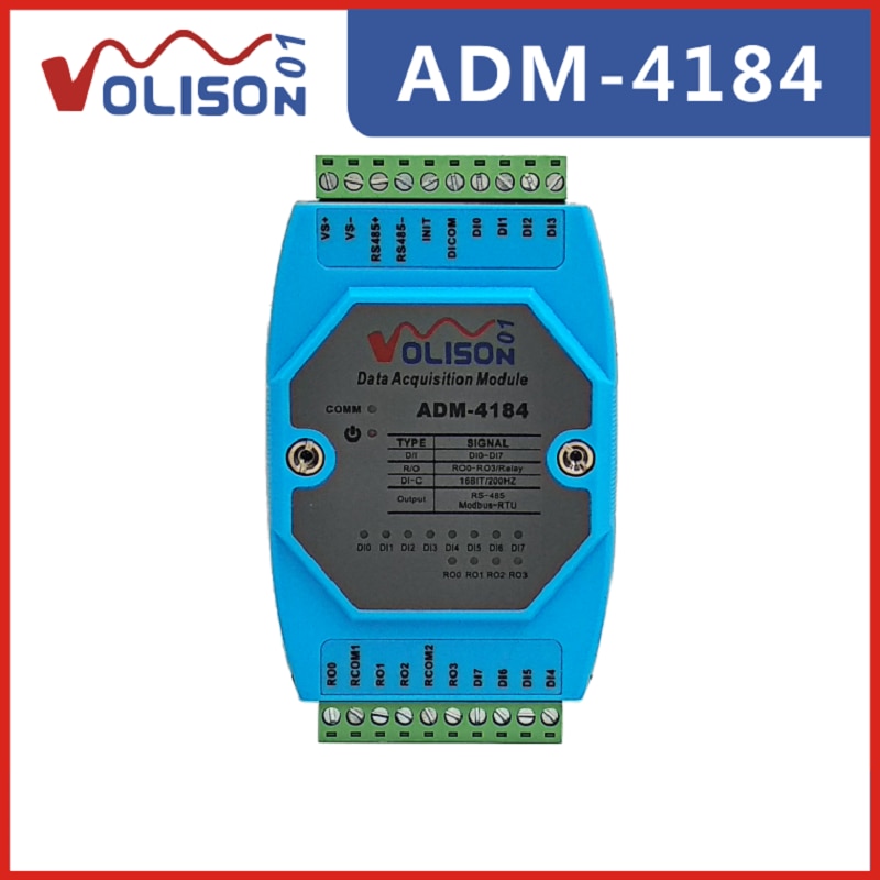 ADM-4184 8-way switch value acquisition DI / DO 4-... – Vicedeal
