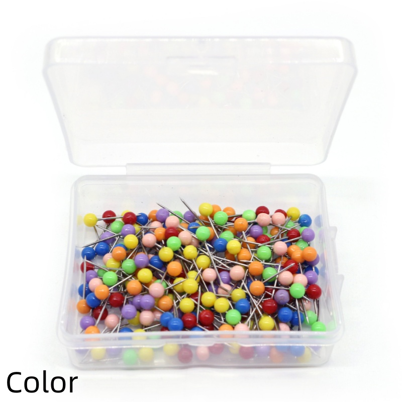 Color Beads Head Marking Push Pins Round Ball Head... – Grandado