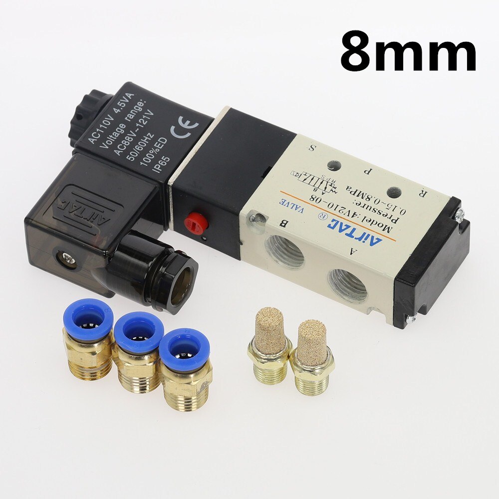 Pneumatic Electric Solenoid Valve 5 Way 2 Position... – Vicedeal
