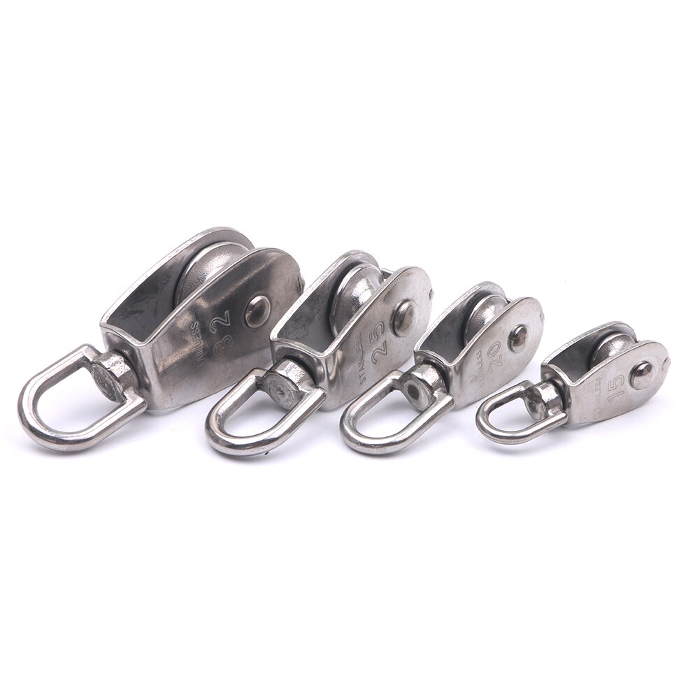 Stainless Steel Swivel Eye Rope Fixed Pulley Lifti... – Vicedeal