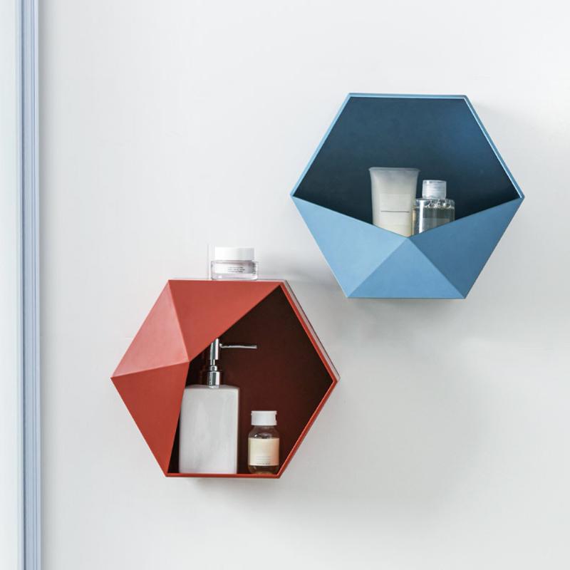 Punch-Free Wall Storage Shelf Living Room Wall-Mou... – Vicedeal