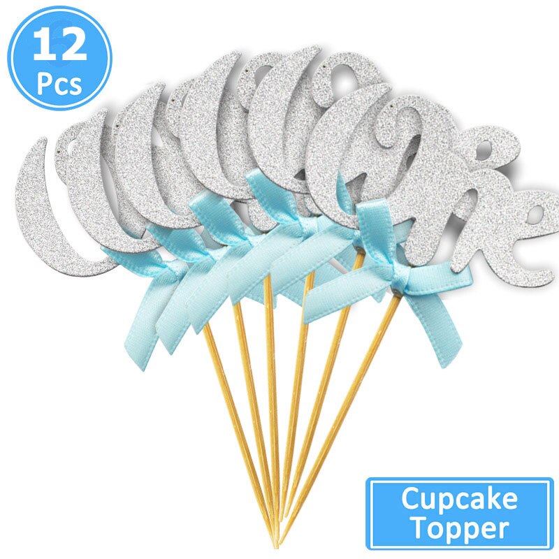10pcs Glitter Papier 1 Cupcake Topper 1st Happy Bi... – Vicedeal