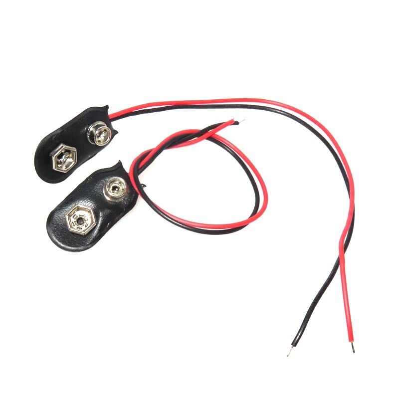100 stk/parti 9v batteristik snap dc clip hanline ... – Grandado