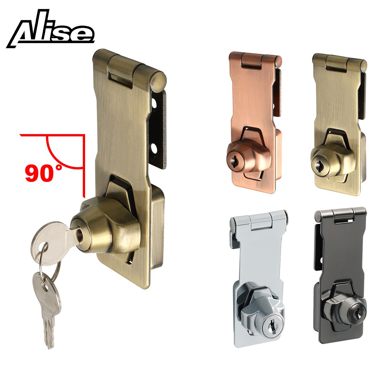 Alise 3/4 inch Clasp Keyed Hasp Plating Self Locki... – Vicedeal