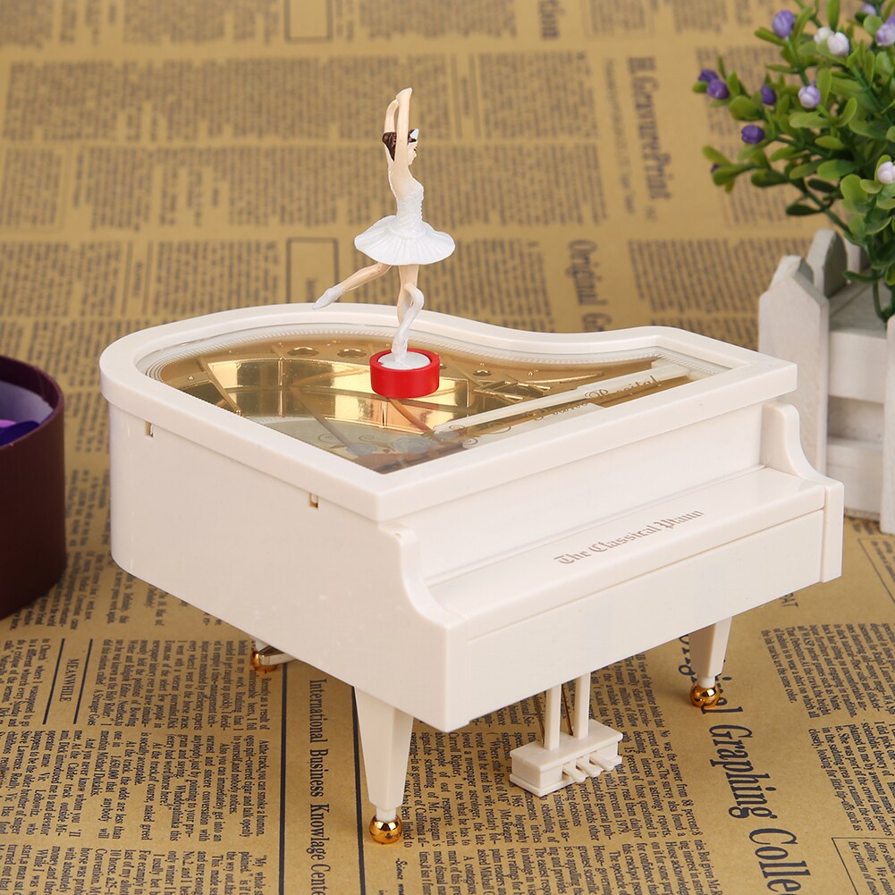Piano Model Music Box Classic Rotating Ballerina D... – Vicedeal