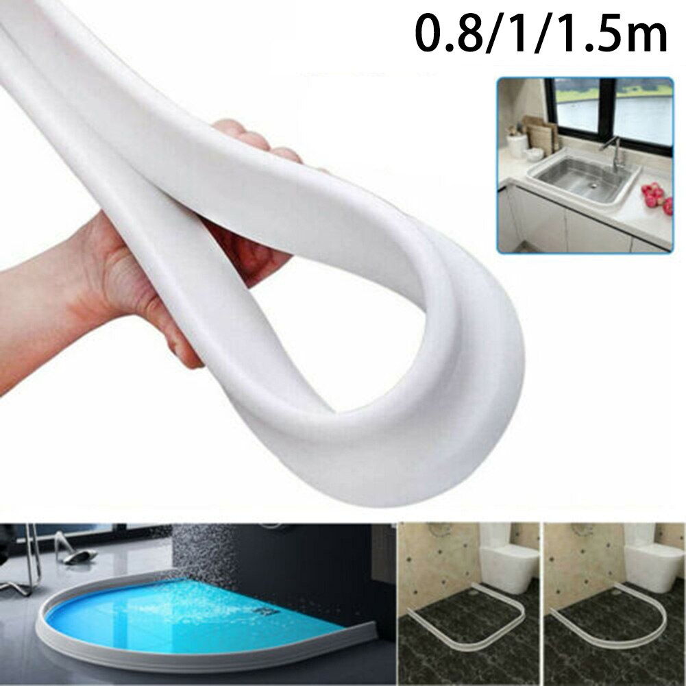 Silicone Water Barrier 0.8M/ 1M/ 1.5M For Bathroom... – Vicedeal