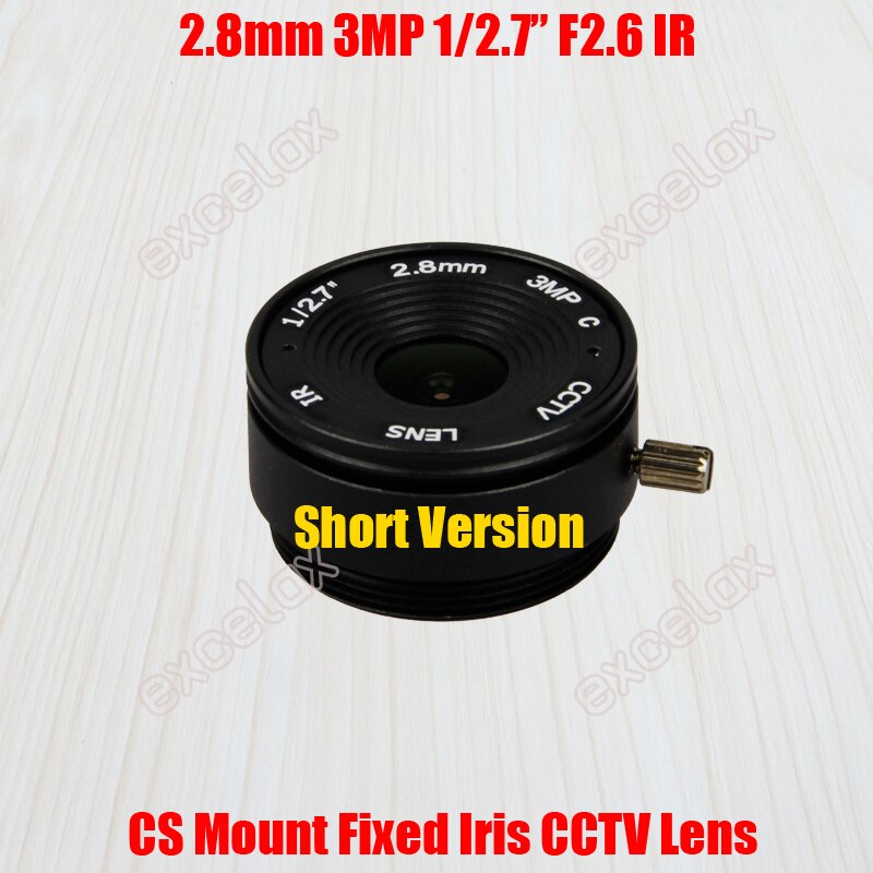 Zuinig 3MP 1/2. 7 "2.8mm F2.6 CS Mount Interface V... – Vicedeal