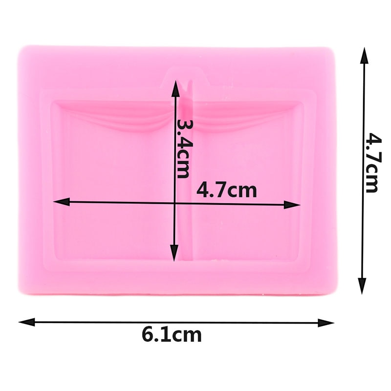 3D Book Shape Silicone Mold Chocolate Candy Clay M... – Grandado