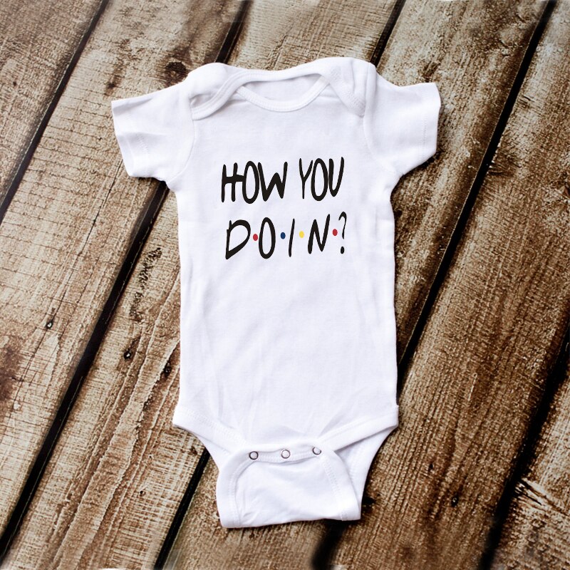 HOW YOU DOIN Printed Cute Body Baby Bodysuit Cotto... – Grandado