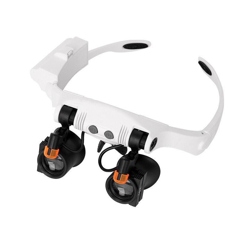Led Light Lamp Double Eye Glasses Loupe Lens Glass... – Vicedeal