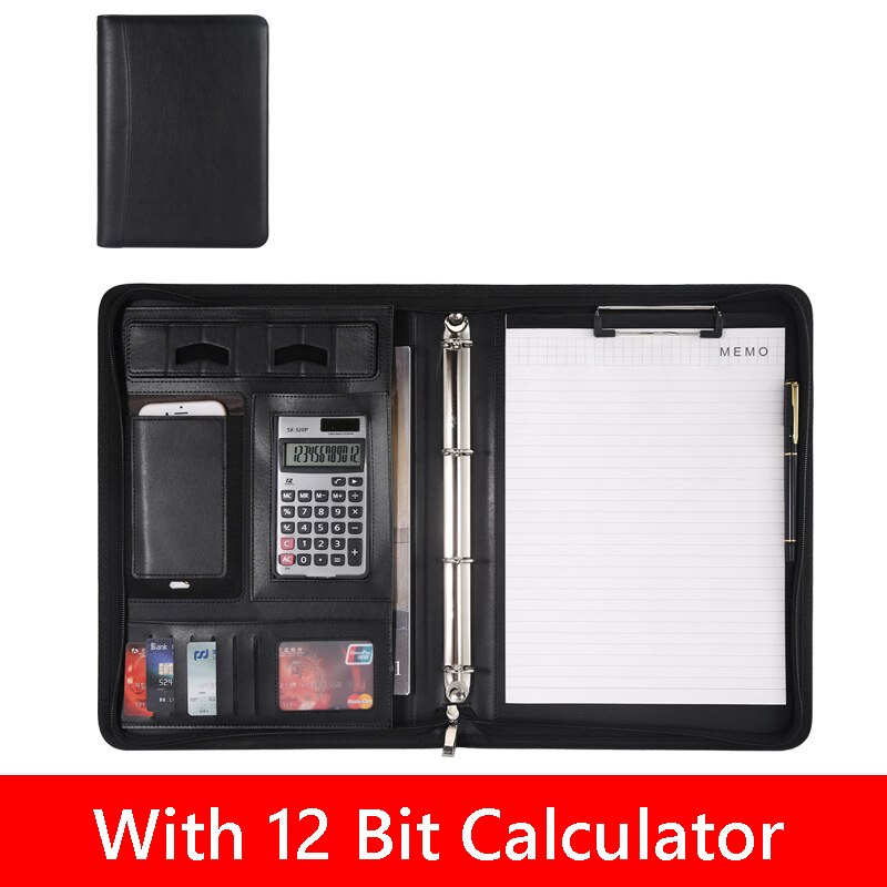 A4 File Organizer Phone Holder Document Bag PU Lea... – Grandado