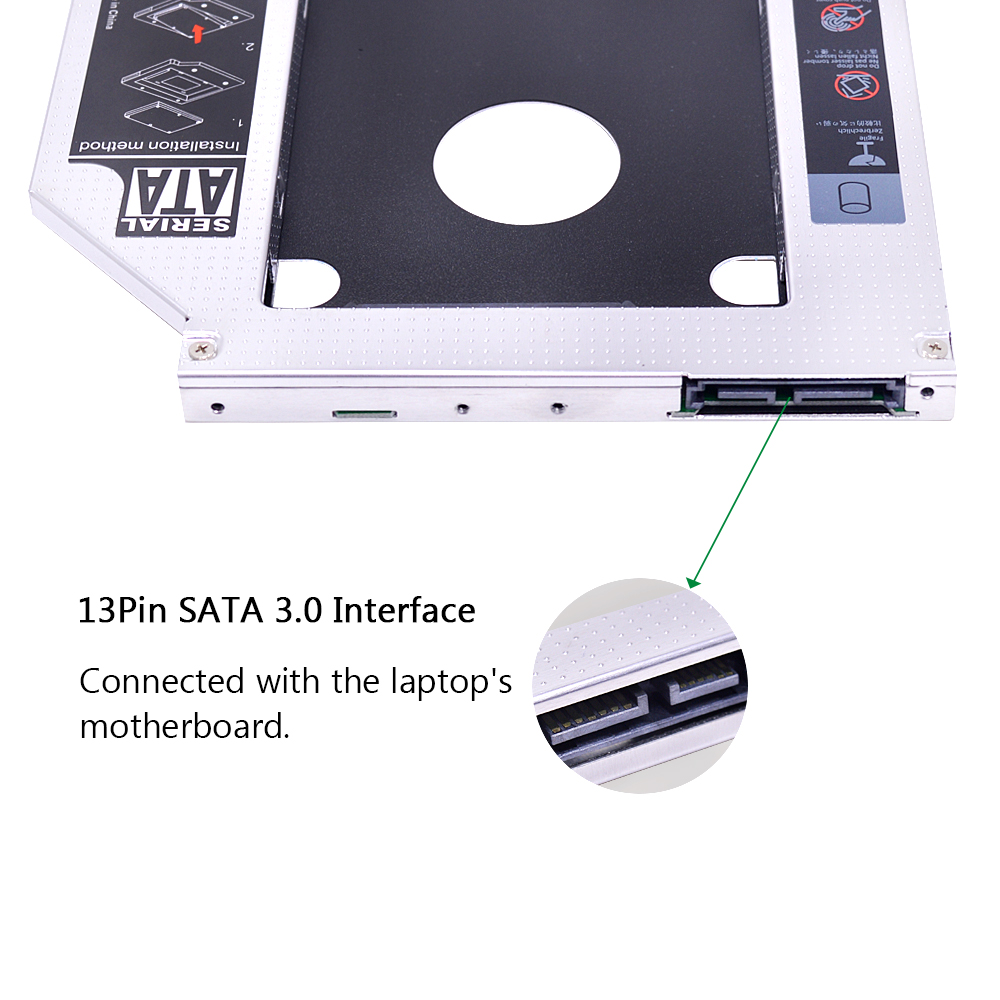 CHIPAL Aluminum 9.5MM 2nd Second HDD Caddy SATA 3 ... – Grandado