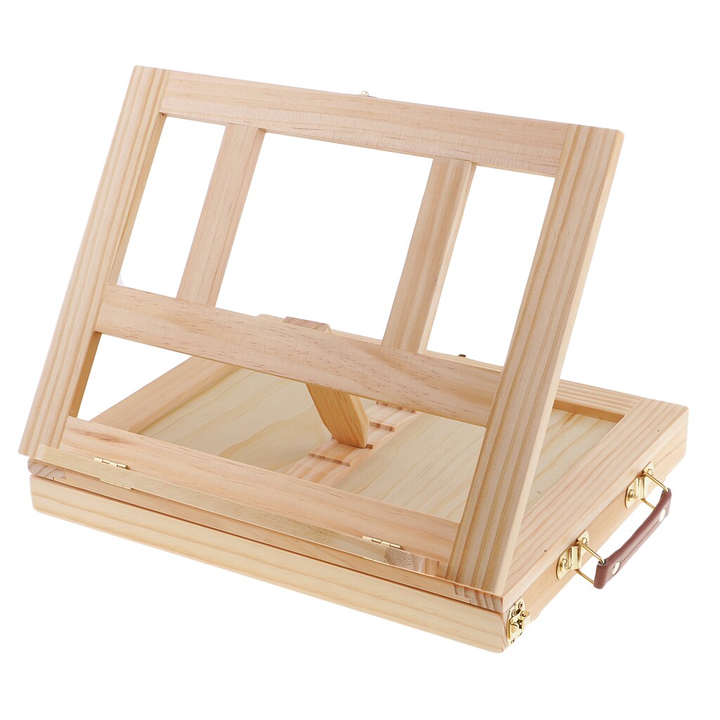 Artists Adjustable Desk Box Easel Natural Beechwoo... – Grandado