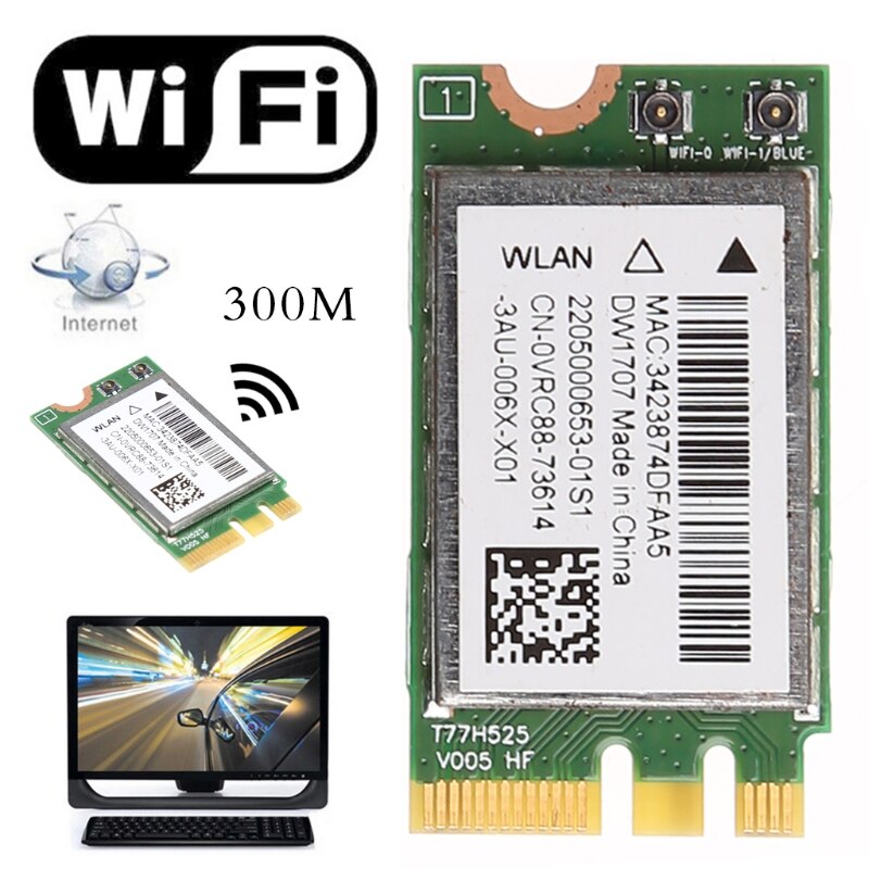 300M Wireless Bluetooth NGFF WIFI Card For Dell DW... – Grandado