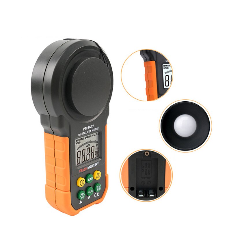 PEAKMETER MS6612 Digital Luxmeter 200,000 Lux Ligh... – Grandado