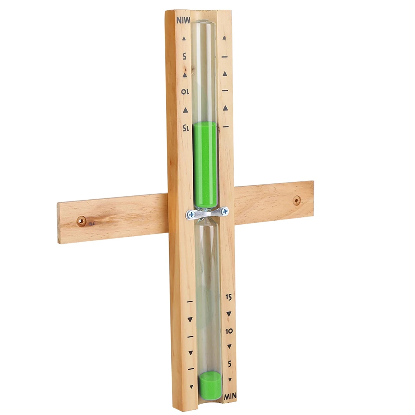 15 minutters glas timeglas sandur vægmonteret rote... – Vicedeal