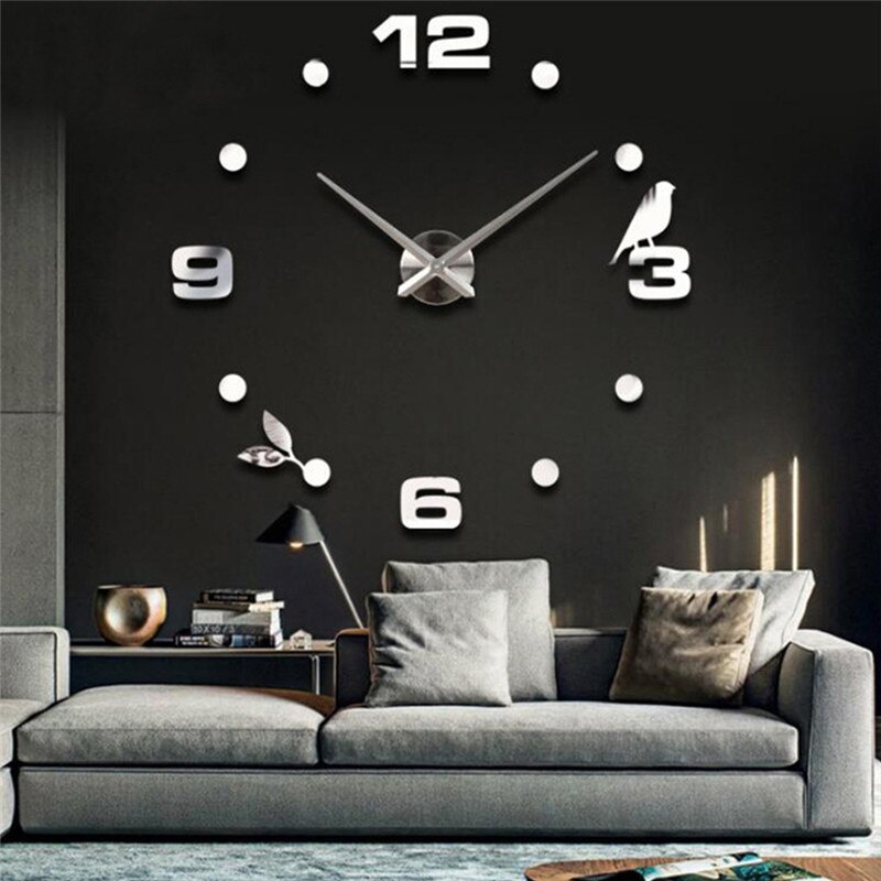 3D Wall Clock Mirror Wall Stickers DIY Wall Clocks... – Grandado