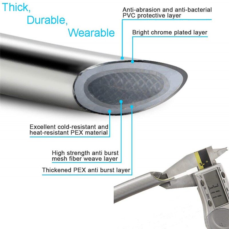 Shower Hose 1.5M/2M/3M/4M PVC SHMIAO Hoses Silicon... – Grandado