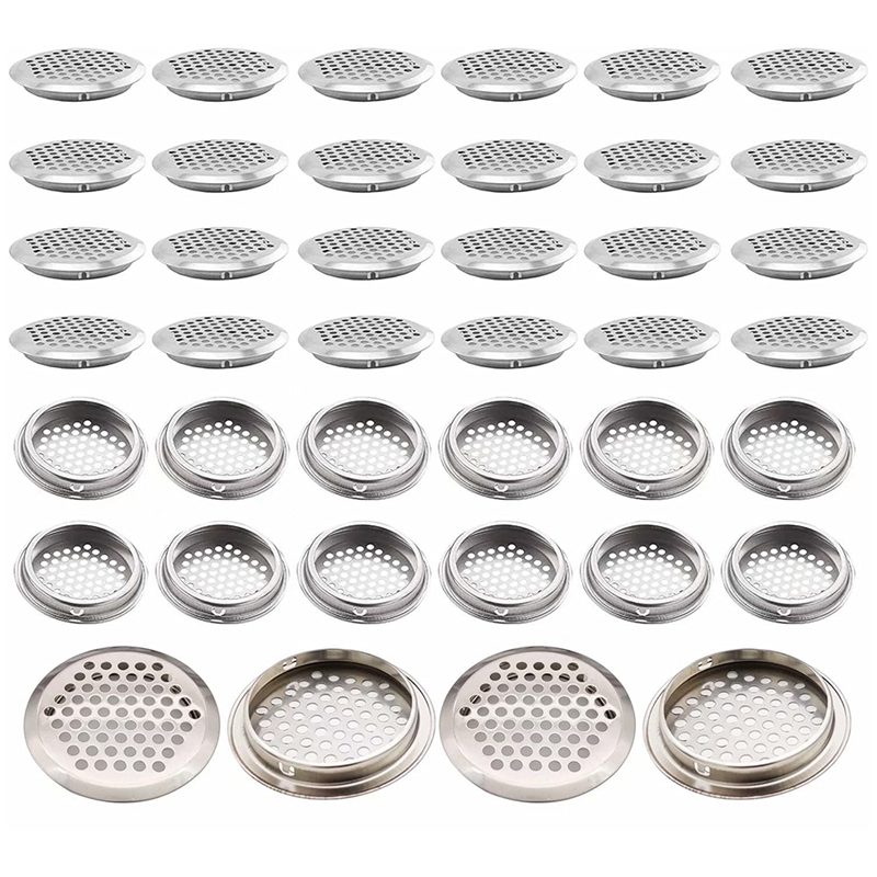 40Pcs Circular Air Vents 2.1 Inch(53mm) Soffit Ven... – Grandado