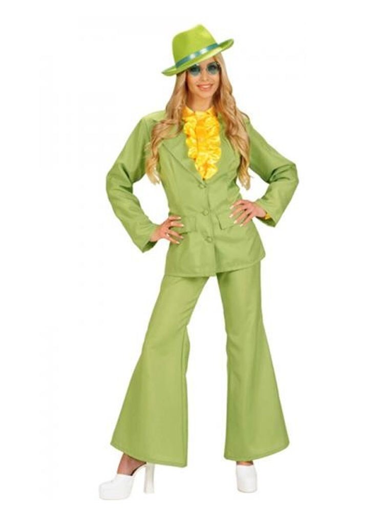 widman traje verde fluor mujer, años 70talla l, ad... – Grandado