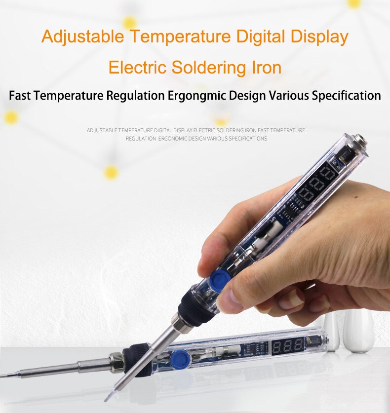 T12 electric soldering iron kit mini portable T12 ... – Vicedeal