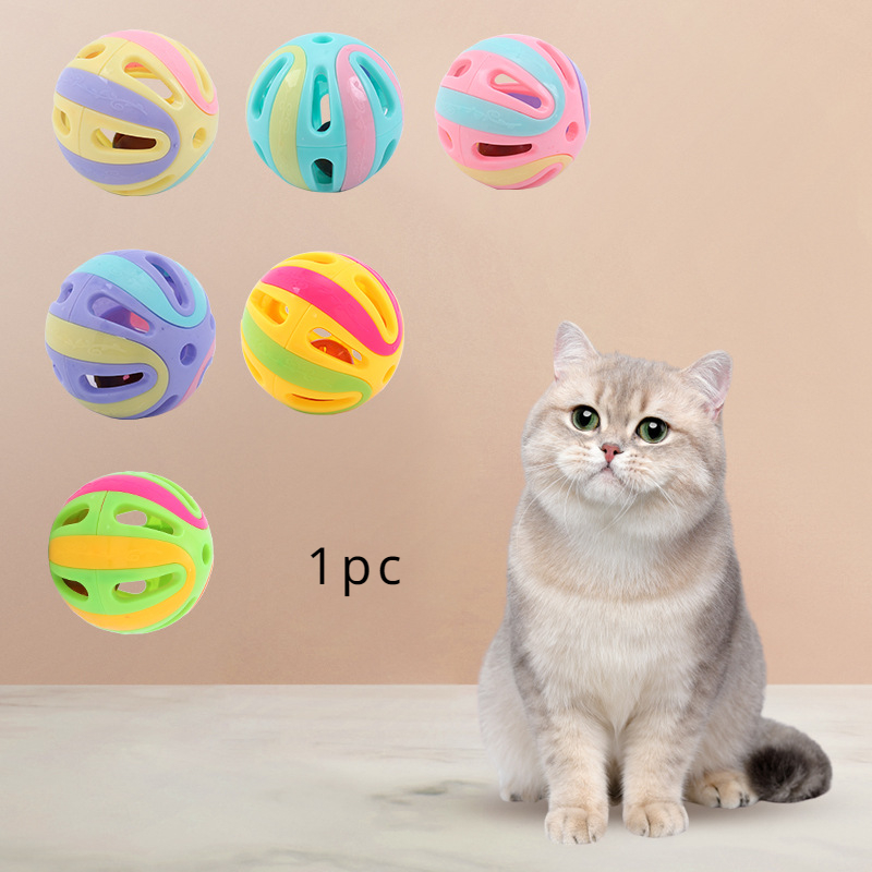 Bell Ball Cat Toys kitten Colorful Playing Ball To... – Vicedeal