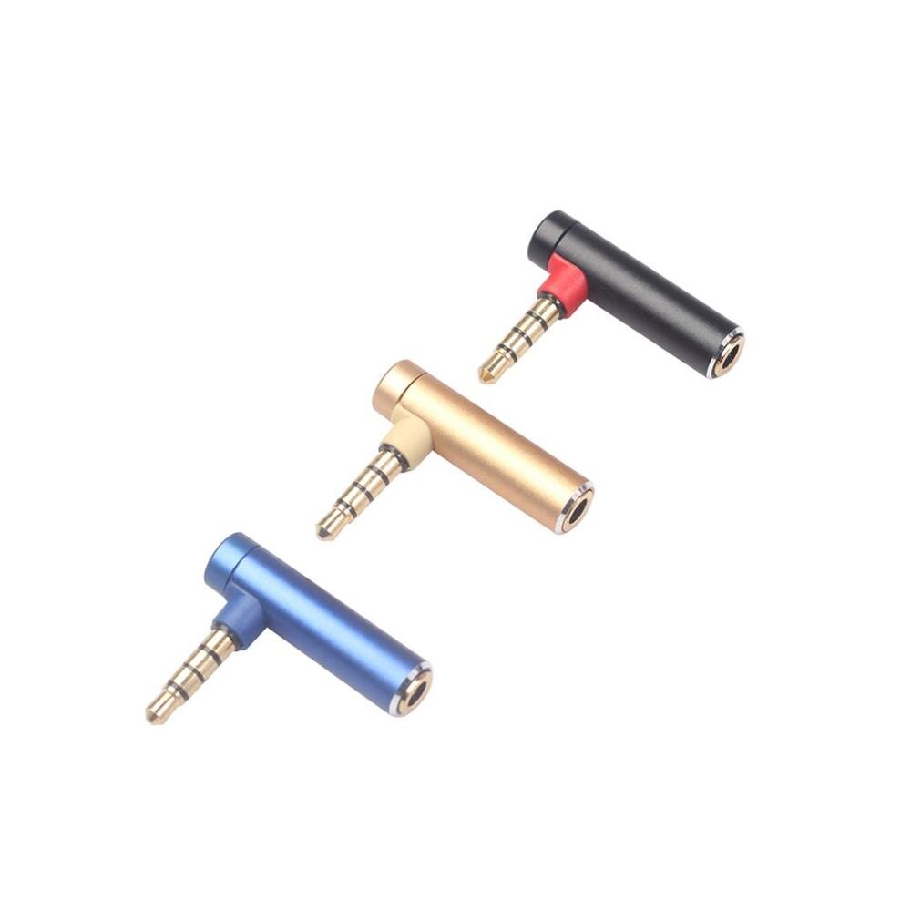 90 Degree Right Angled 3.5MM Male To Female Audio ... – Grandado