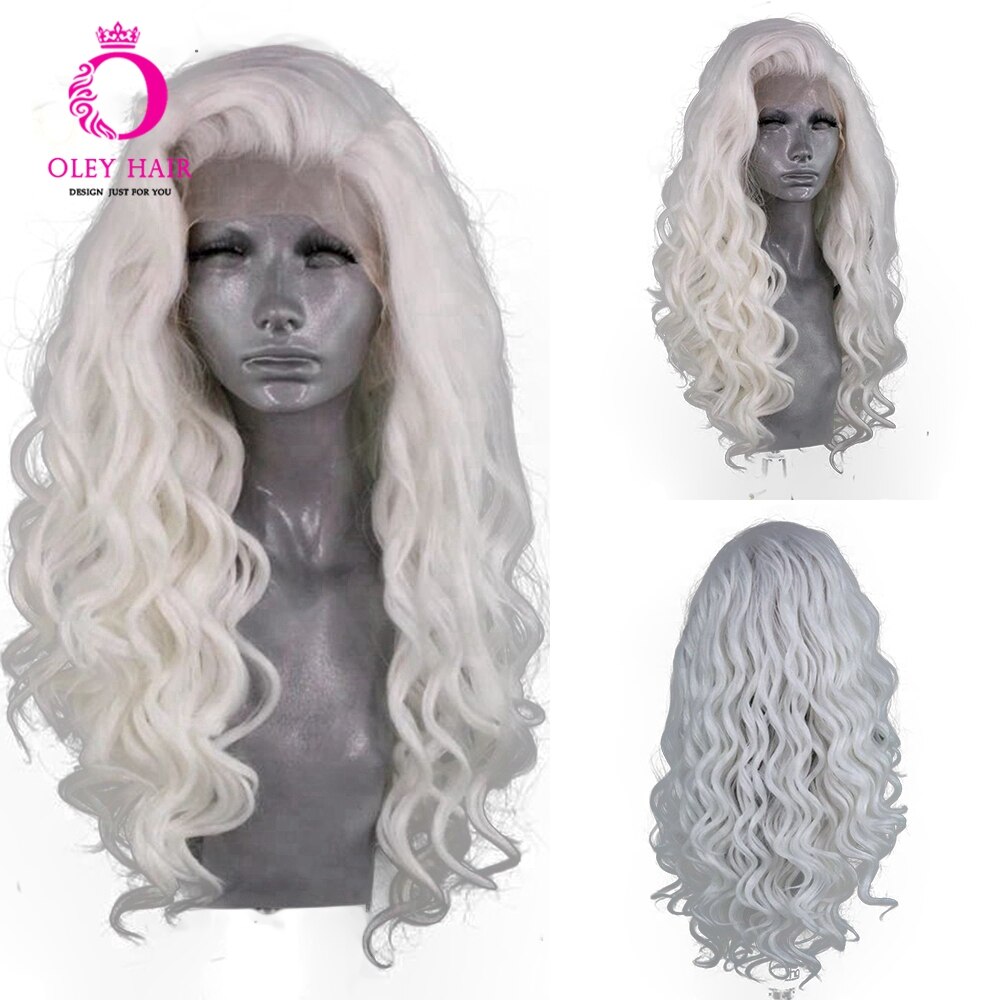 Heat Resistant Synthetic Lace Front Wig Kinky Curl... – Grandado