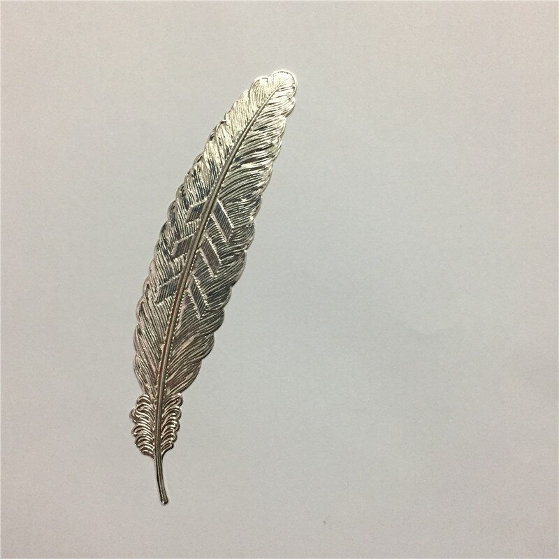 metal silver plated Feather bookmark Chinese style... – Grandado