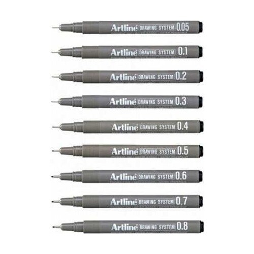 Artline Drawing System Technical Drawing Pen 9'lu ... – Vicedeal