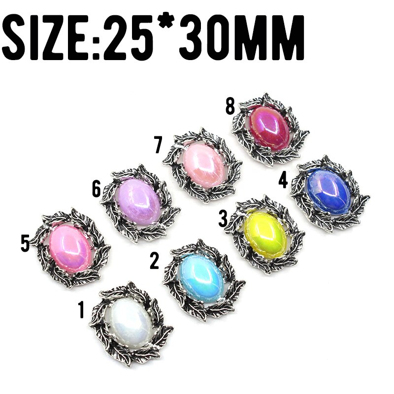 Metal Alloy Leaves Buttons 10Pcs/set 25*30mm Retro... – Grandado