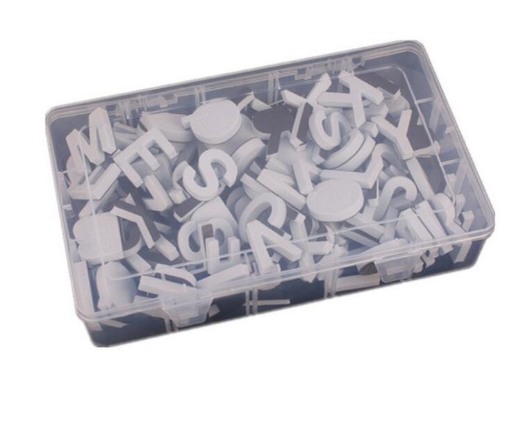 124 st kylskåp magnetiska bokstäver set alfabetet ... – Vicedeal