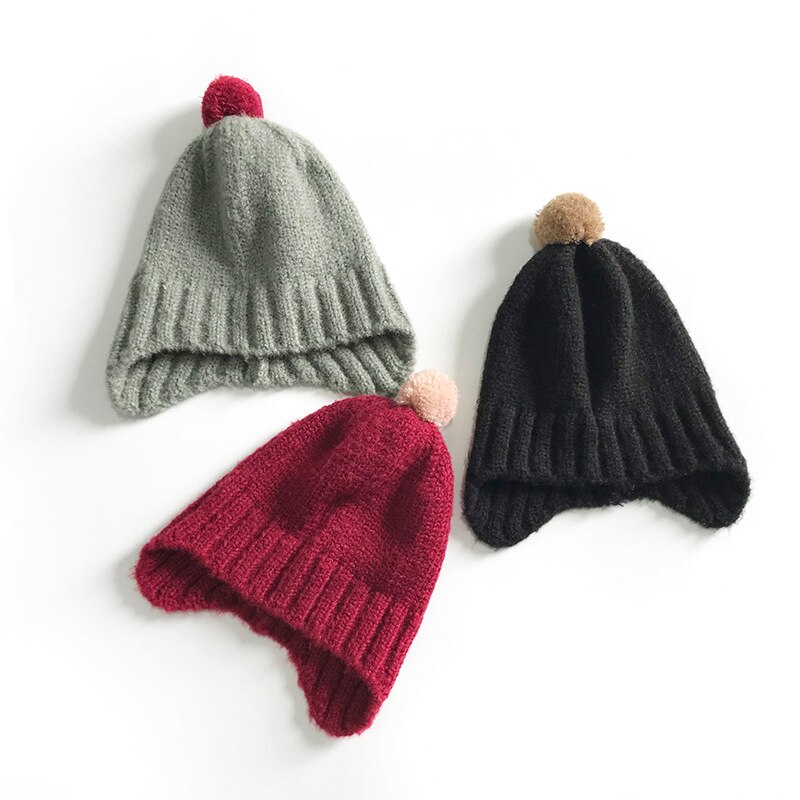 Talvi vauvan hatut pom pom neuloa vauvan pipo last... – Grandado