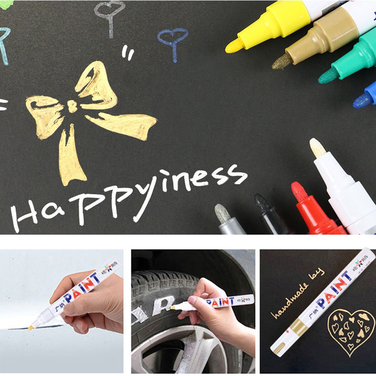 12 Colors Paint Marker Pens Car Auto Paint Repair ... – Grandado