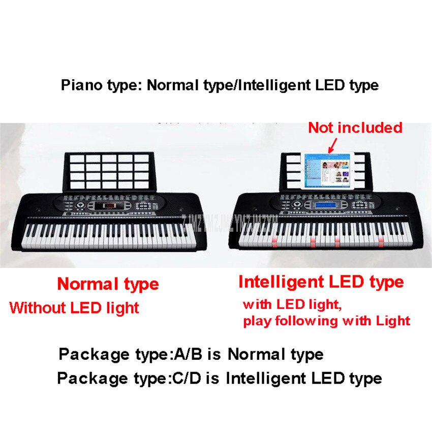 61 Key Multifunctional Digital Electric Piano Digi... – Grandado