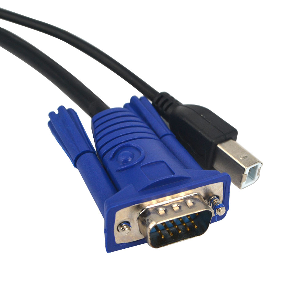 Kebidumei 4.6 fod 1.5m usb kvm 15 pin switch vga k... – Vicedeal