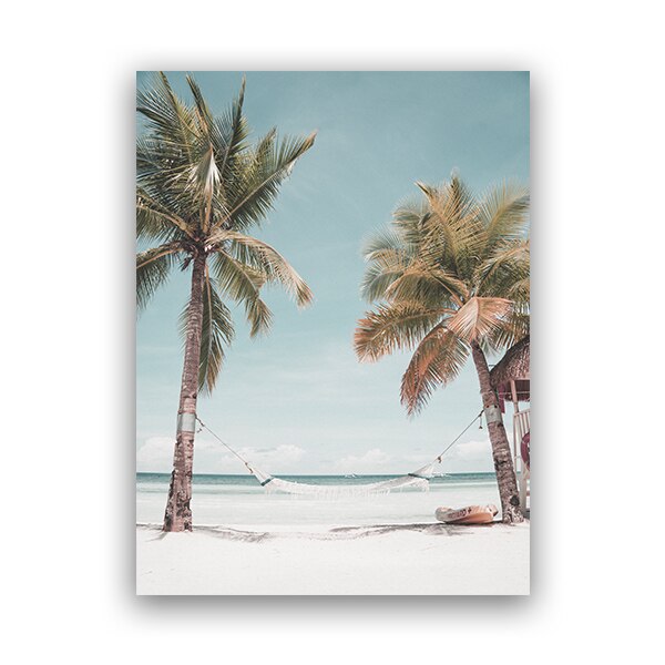 Tropische Strand Palmboom Fotografie Poster Coasta... – Grandado