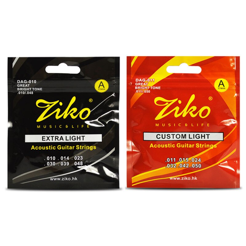 ZIKO 6 Strings/set Acoustic Guitar Strings Musical... – Grandado