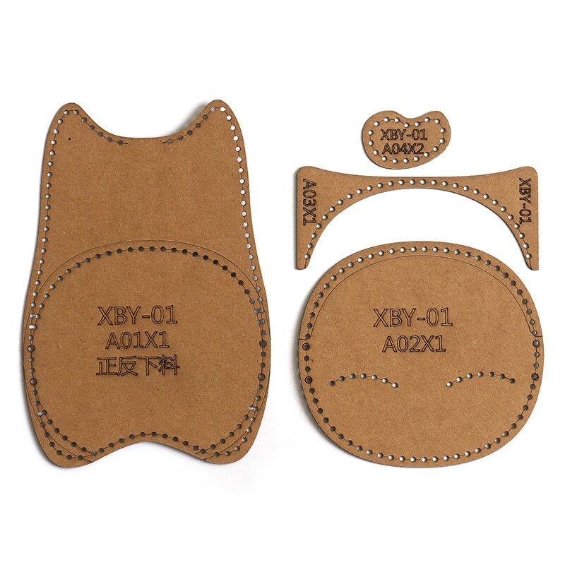 1Set DIY Kraft Paper Template Cartoon Cat Key Case... – Grandado
