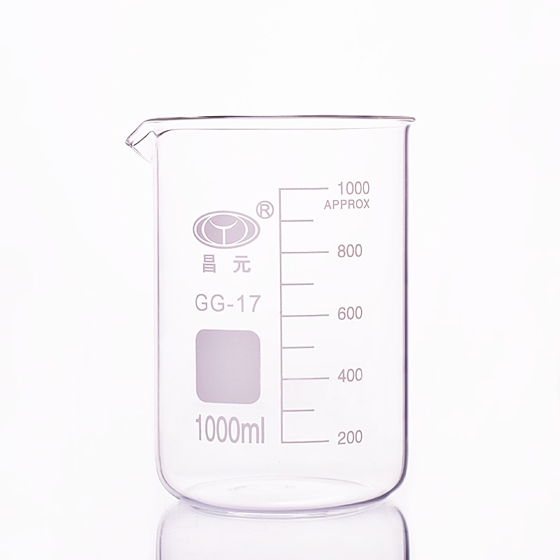 Beaker in low form,Capacity 1000ml,Outer diameter=... – Grandado