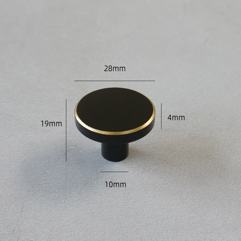 Nordic Simple Round Brass Desk Drawer Wardrobe Doo... – Vicedeal