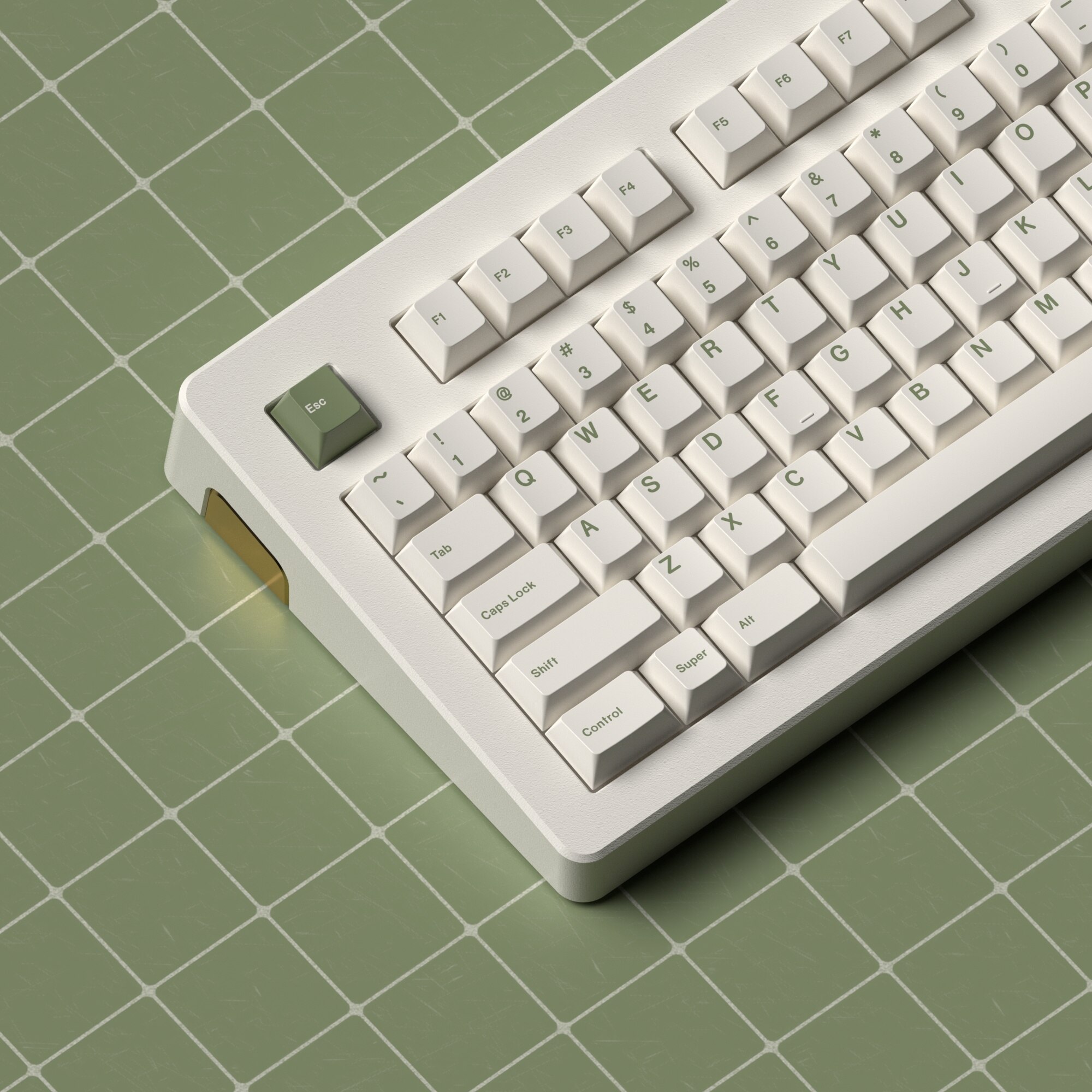 JKDK Green And White GOW Keycap Cherry Profile PBT... – Grandado