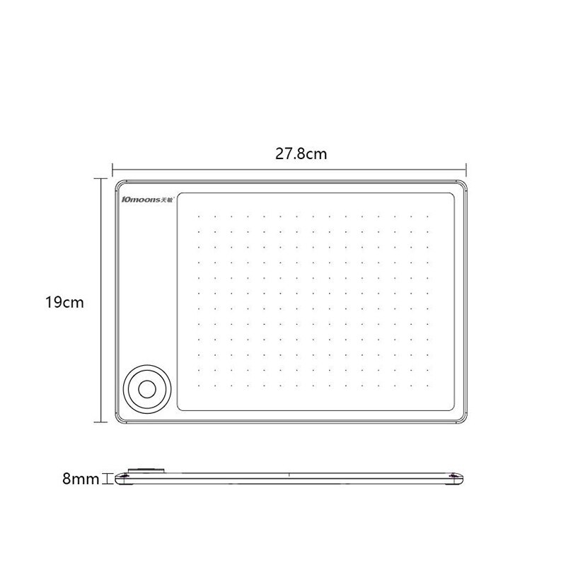 10Moons G30 Graphic Drawing Tablet with Roller Key... – Grandado