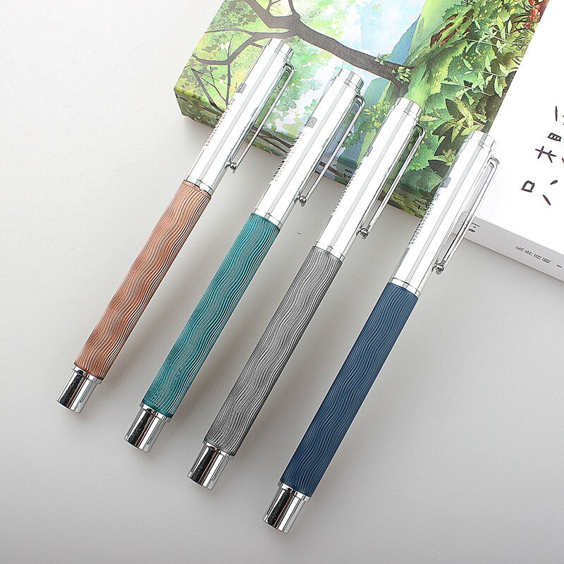4PCS Metal Wave Pattern Stainless Fountain Pen Voy... – Vicedeal