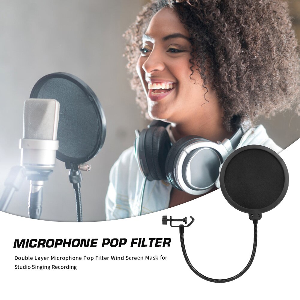 Windscreen Microphone Pop Filter Durable Metal Pla... – Grandado