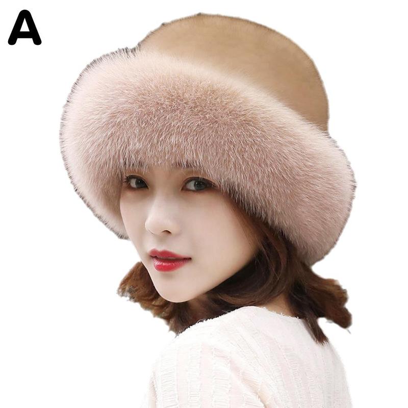 Winter Women Hat Soft Fluffy Faux Fur Hats Thicken... – Grandado